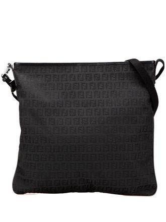 Fendi 2000-2010 Zucchino Canvas Umhängetasche - Schwarz