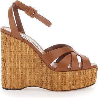 Aquazzura Femme, Chaussures, Brun, Taille: 40 EU Copacabana Wedges
