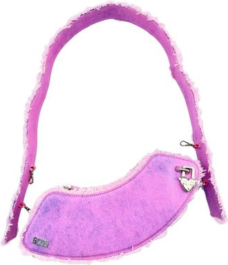 GCDS Gcds, Femme, Sacs, Rose, Taille: ONE Size Comma Shoulder Bag