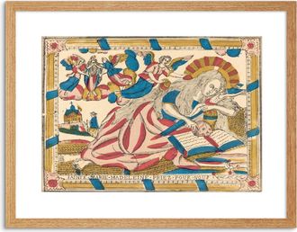 Wee Blue Coo The Art Stop PAINTING FRENCH MANUSCRIPT ICON MARY MAGDALENE FRAMED PRINT F97X3455