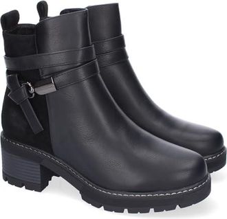 Shoes & Blues Bottines &agrave; talons pour femme, confortables et &eacute;l&eacute;gantes, design moderne, d&eacute;tail sur la tige et fermeture &eacute;clair lat&eacute;rale., Noir, 38 EU