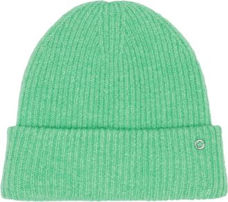 s.Oliver Beanie mit Umschlag und Logo-Detail