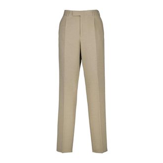 Dior Wollhose mit Bundfalten- gerader Schnitt - - Trousers - Herren - Beige - XS