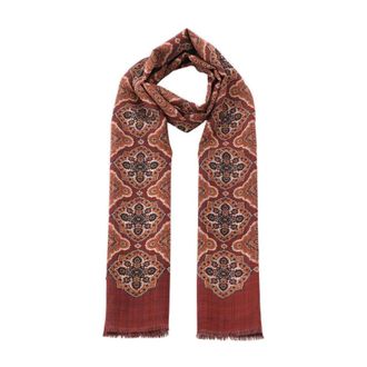 Altea Wollschal mit verschiedenen Mustern - - Accessories - Herren - Rot - ONE SIZE