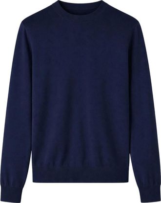 Paolo Pecora Homme, Pulls, Bleu, Taille: 2XL Maille ras du cou