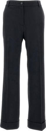 Alberto Biani Femme, Pantalons, Noir, Taille: 38 FR Pantalon Droit
