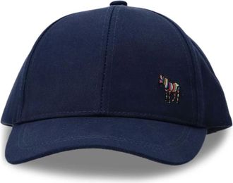 Paul Smith Homme, Accessoires, Bleu, Taille: ONE Size Casquette de baseball Z&egrave;bre Bleu