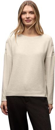 Street One Softes Shirt mit Kn&ouml;pfen Cotton beige Mel. 40