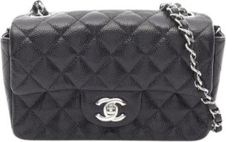 Chanel Sac &agrave; main doccasion- Sac bandouli&egrave;re - Femme - Pre-owned - Noir - Taille: ONE Size