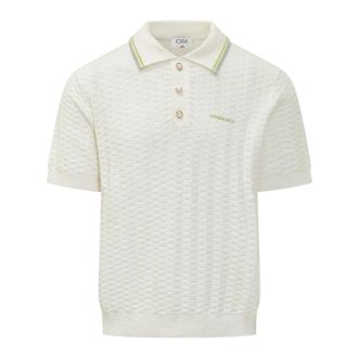 Casablanca Homme, Tops, Blanc, Taille: XL Polo &agrave; Manches Courtes