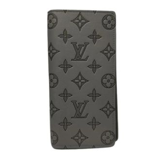 Louis Vuitton Pre-owned Portefeuille Long Monogram Shadow (bi-pli) - Femme - Pre-owned - Gris - Taille: ONE Size