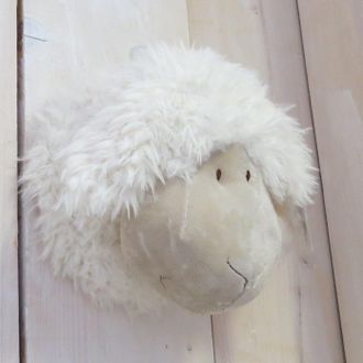 Mars & More Unbekannt Kuscheltier Schaf Kopf Wand Deko 40 cm