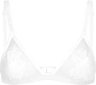Dolce & Gabbana Femme, Sous-v&ecirc;tements, Blanc, Taille: 44 FR Soutien-gorge triangle doux en dentelle et tulle