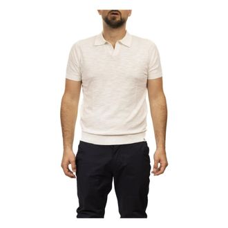 Censured Homme, Tops, Blanc, Taille: S Polo Manches Courtes en Maille