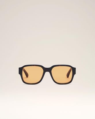 Ami Lunettes De Soleil 75006 Marron Ecailles Foncees & jaune - TU - Unisex