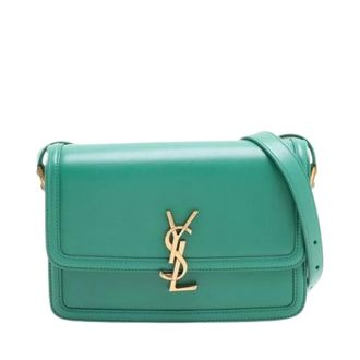 Saint Laurent Pre-owned Solferino Medium Leather Flap Crossbody - - Pre-owned - Damen - Gr&uuml;n - ONE SIZE