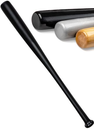 Redfield Baseballschl&auml;ger aus Holz - 76 cm - DREI Farben zur Auswahl - Schwarz, Grau oder Holz (Schwarz)