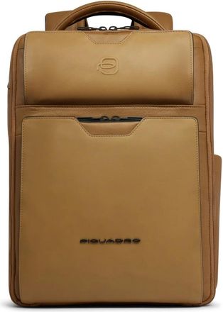 Piquadro Homme, Sacs, Jaune, Taille: ONE Size Sac &agrave; dos de voyage pour ordinateur portable 14