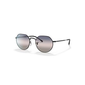 Ray-Ban Jack Sonnenbrillen Schwarz Fassung Blau Glas 53-20