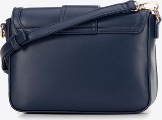 Wittchen Damen-Umh&auml;ngetasche aus Kunstleder mit Logo, marineblau