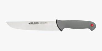 Arcos Couteau de Boucher Professionnel - Lame Acier Inoxydable Nitrum 20 cm - Manche Ergonomique Antid&eacute;rapant - S&eacute;rie Colour Prof