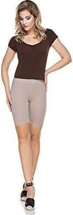 FUTURO FASHION Short cycliste Premium FK1PR - de qualité - fitness/yoga - Taille 42 - Beige