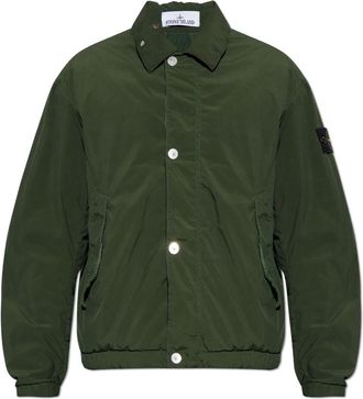 Stone Island Homme, Vestes, Vert, Taille: M Veste avec écusson logo