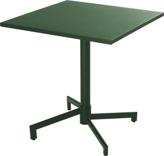 Oviala Palavas Gartentisch, quadratisch, mit klappbarer Platte, Waldgrün