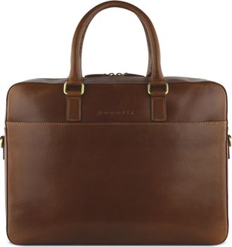 Bugatti Remo Aktentasche 15 Zoll, Businesstasche aus echtem Leder, Arbeitstasche, cognac