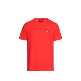 Lyle & Scott Baumwollrundhals T -Shirt - Rot