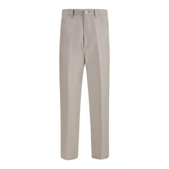 Brunello Cucinelli Hosen aus Baumwolle und Leinen - - Trousers - Herren - Beige - L