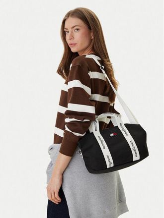 Tommy Jeans Handtasche Ess Daily Mini Tote AW0AW18460 Schwarz