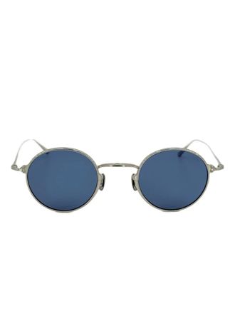 Eyevan 7285 186 Sonnenbrille mit rundem Gestell - Silber