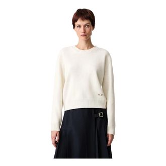 A.P.C. Boxy Wollpullover - - Knitwear - Damen - Beige - M