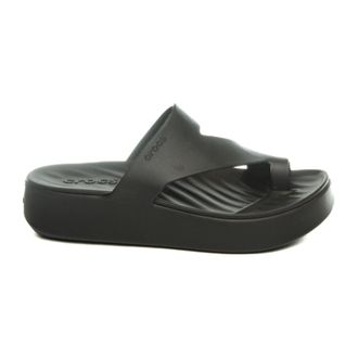 Crocs Femme, Chaussures, Noir, Taille: 40 EU Getaway Platform Toe Loop