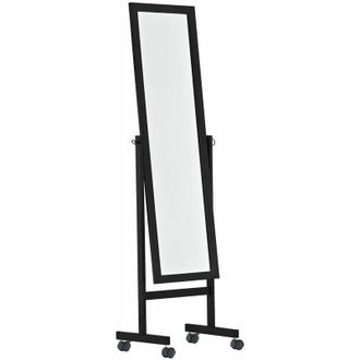 Clp Miroir sur pieds Yolanda avec roulette Noir