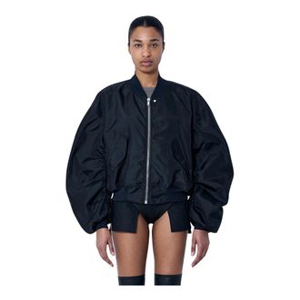 Rick Owens Oversized Bomberjacke - - Jackets - Damen - Schwarzk - XS