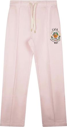 Casablanca Homme, Pantalons, Rose, Taille: XL Icons Tape Pantalons de survêtement