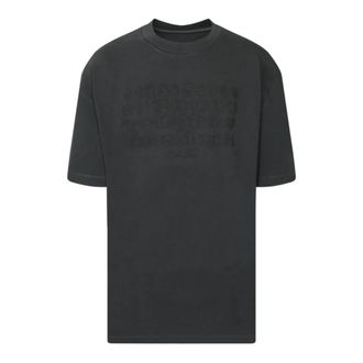 Maison Margiela Schwarzes T-Shirt f&uuml;r M&auml;nner Stylische Passform - - Tops - Herren - Schwarzk - S