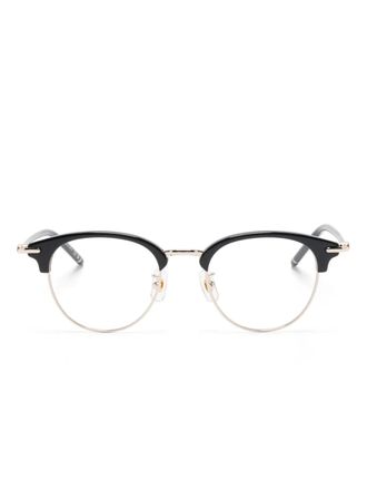 Montblanc lunettes de vue à monture ronde - Noir