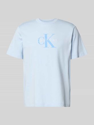 Calvin Klein Jeans T-Shirt mit Label-Print und Rundhalsausschnitt