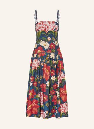 Barbour Kleid Wild Flower Midi Mit Leinen blau