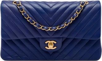 Chanel Sac bandouli&egrave;re matelass&eacute; vintage Pre-owned - Femme - Pre-owned - Bleu - Taille: ONE Size