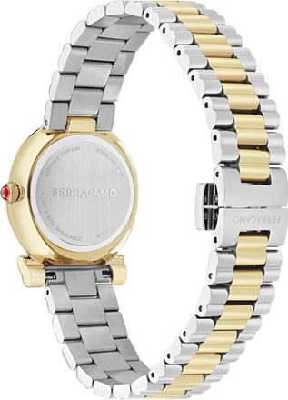 Ferragamo Uhr - Quarz-Analoguhr Gancini Twisted - Gr. unisize - in Silber - f&uuml;r Damen