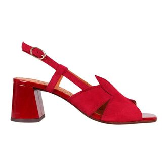 Chie Mihara Femme, Chaussures, Rouge, Taille: 36 1/2 EU Sandale &agrave; talon Rutter avec boucle
