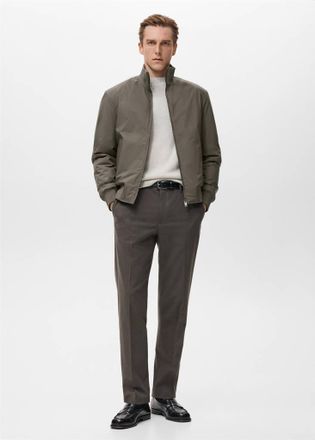 Mango Veste bomber r&eacute;sistante &agrave; leau kaki - Homme - XXL - MANGO MAN