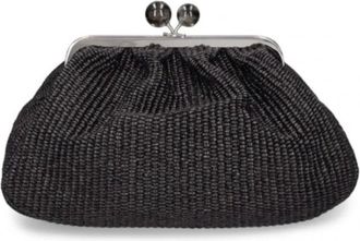 Max Mara Sac Pasticcino noir moyen pochette rafia - Femme - Sacs - Noir - Taille: ONE Size