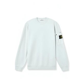 Stone Island Crewneck Sweatshirt mit saisonaler Tasche - - Sweatshirts & Hoodies - Herren - Blau - M
