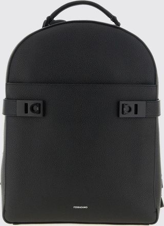 Ferragamo Hug Rucksack aus Kalbsleder mit Gancini-Logo