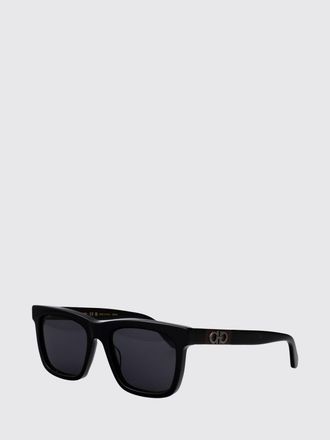 Ferragamo Rechteckige Aviator-Sonnenbrille aus Acetat mit Gancini-Logo